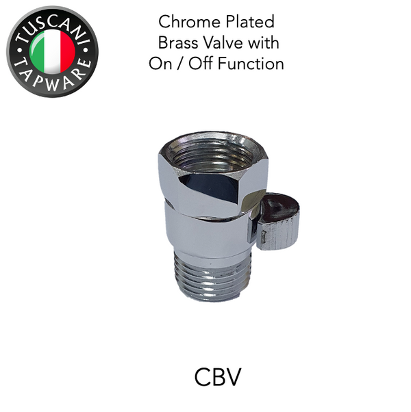CBV - Chrome Plated Brass Valve with On / Off Function – Tuscani Italy ...